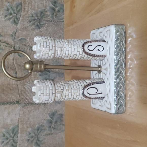 Grasslands Road | Dining | Celtic Castle Salt And Pepper Set In Tray ...